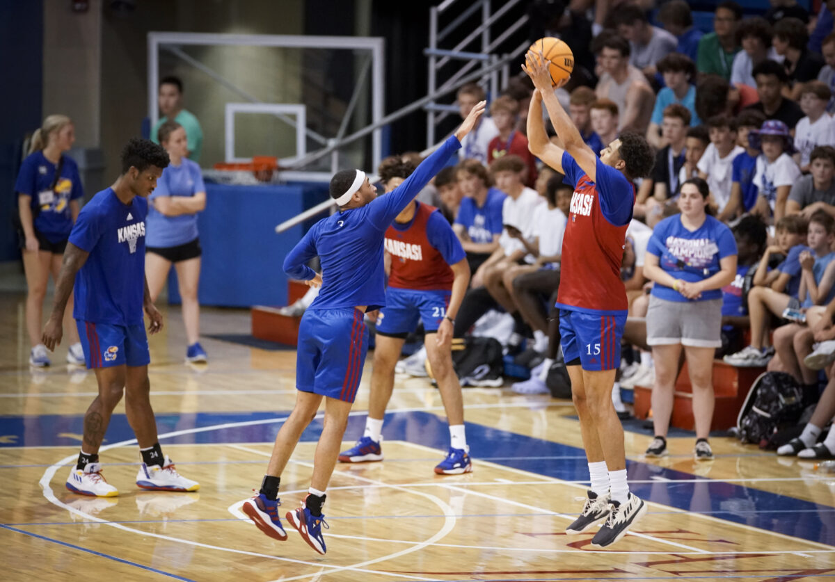 Photo Gallery: Bill Self basketball camp scrimmage - KU Sports